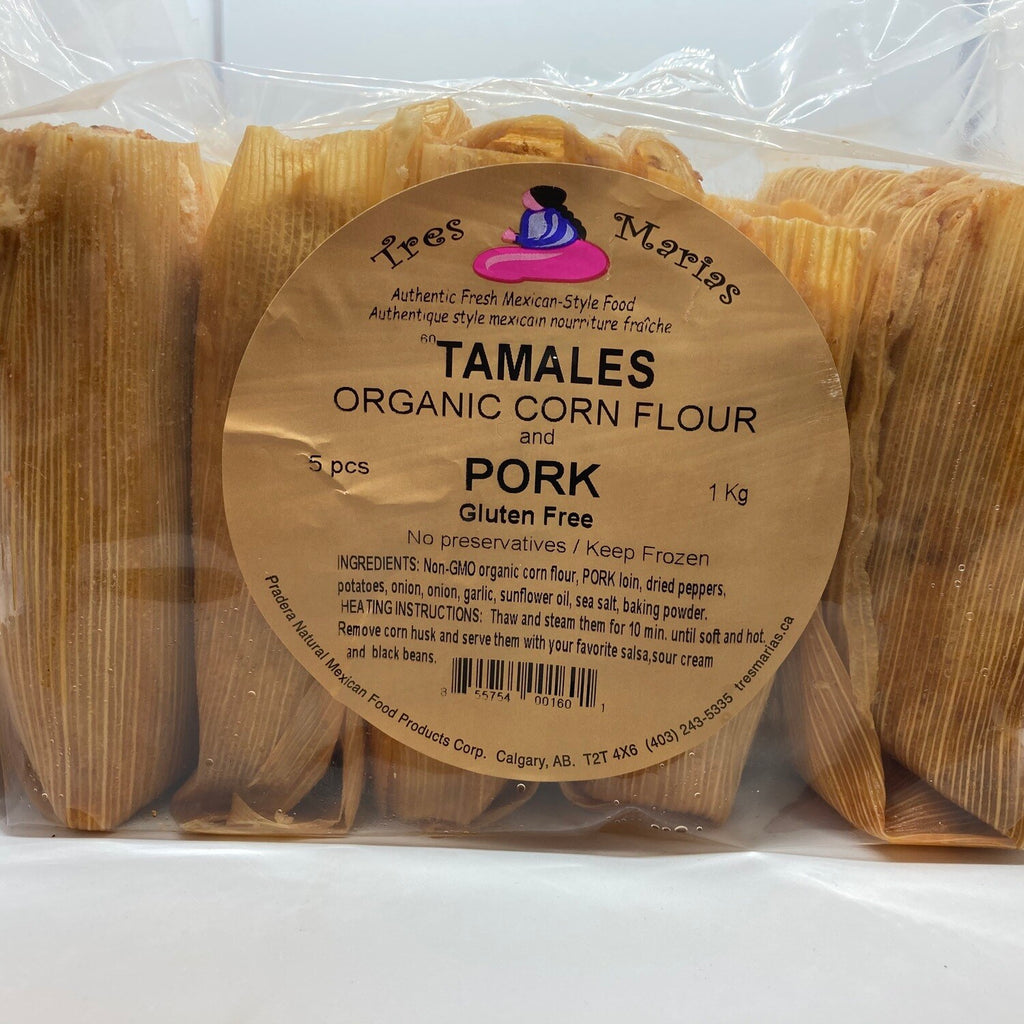 Buy Tamales Organic Corn Flour & Pork 5pcs in, from Tresmarias– Fresh ...